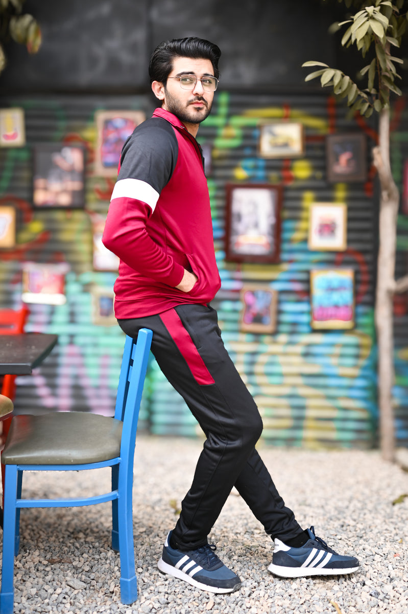 NK Premium Tracksuit - Maroon HF – Fusions Flare